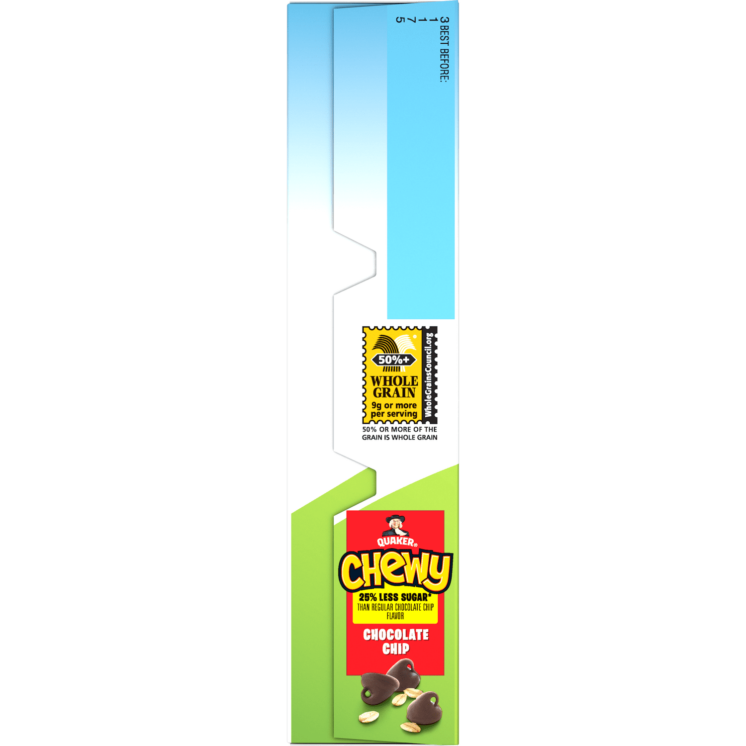 Quaker Chewy Granola Bars 25 Less Sugar Chocolate Chip Quaker