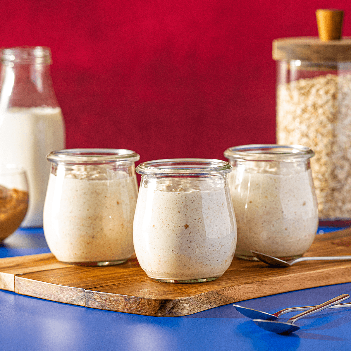 Quaker® Peanut Butter Overnight Oats Recipe | Quaker Oats