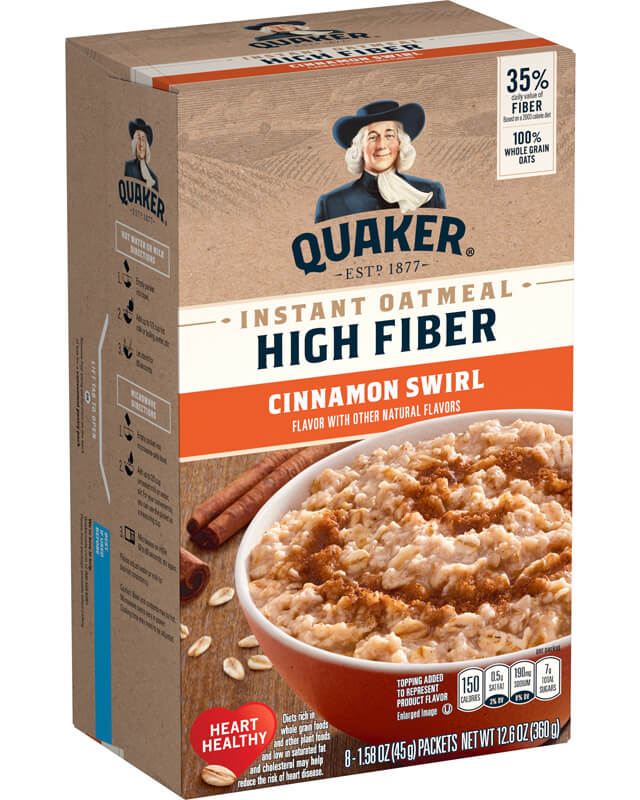 High Fiber Oatmeal 6 Cup Instant Oatmeal Sampler Variety Pack | High