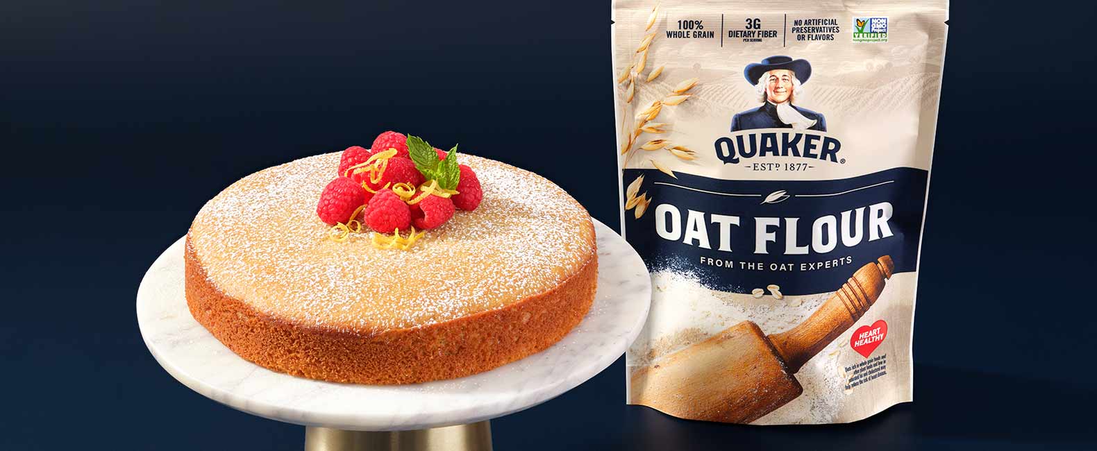 Oat Flour Lemon Cake Recipe | Quaker Oats