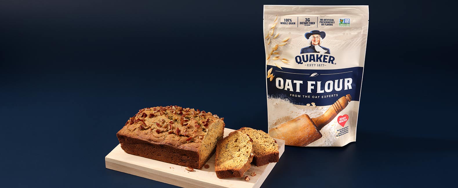 Oat Flour Banana Bread Recipe | Quaker Oats